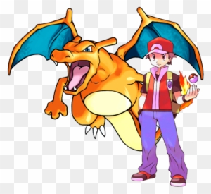 Red And Charizard Render - Red Pokemon Render - Free Transparent PNG ...