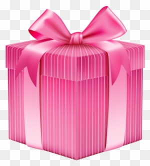 Cartoon - Pink Gift Box Clipart - Full Size PNG Clipart Images Download