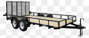 Utility Trailer Angle Iron Tandem Axle - Trailer - Free Transparent PNG ...