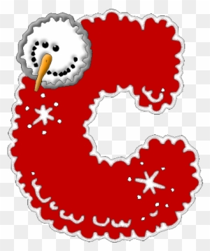28 Collection Of Letter C Clipart Christmas - Letter C Christmas Font ...