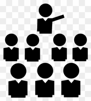 Class Group Of Students And Professor In Front Vector - Icone Turma ...