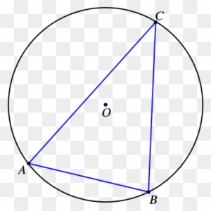 Triangle Abc Inscribed In A Circle - Circle - Free Transparent PNG ...