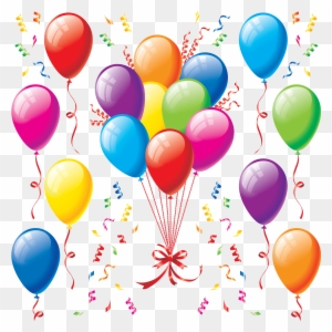 Birthday Party Balloons Clipart, Transparent PNG Clipart Images Free ...
