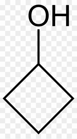 Open - Skeletal Formula Of Cyclobutanol - Free Transparent PNG Clipart ...