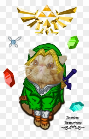 The Legend Of Zelda Link-cat Illustration - Gift Watch - Legend Of ...