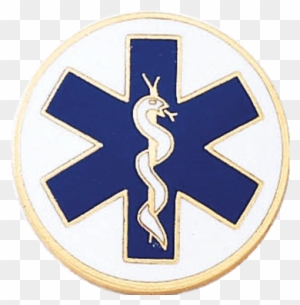 Blackinton J194 Star Of Life Lapel Pin - Star Of Life With Enamel ...