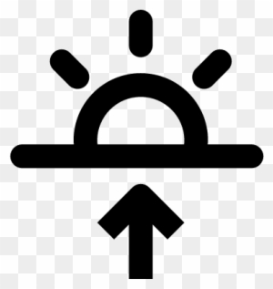 Sunrise Weather Symbol Vector - Sunset Symbol - Free Transparent PNG ...