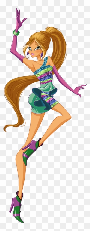 Winx Club Flora - Winx Club Sophix Flora - Free Transparent PNG Clipart ...