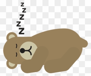 Hibernating Bear Clipart - Sleeping Bear Clip Art - Free Transparent ...