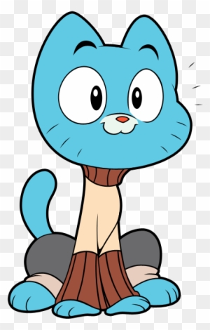 Cartoon Cat Mascot - Amazing World Of Gumball Vector - Free Transparent ...