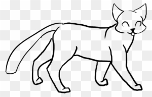 Simple Cat Drawing - Line Art - Free Transparent PNG Clipart Images ...