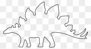 Use The Printable Pattern For Crafts, Creating Stencils - Stegosaurus ...