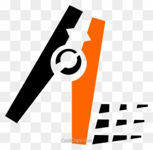 Clothes Pin Royalty Free Vector Clip Art Illustration - Graphic Design ...