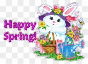 Sparkling Spring Graphic - Happy Spring Glitter - Free Transparent PNG ...