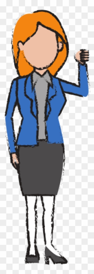 Business Woman Politician Character Standing - Vector Graphics - Free ...