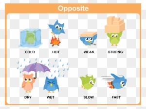 Word For Preschool - Opposite Clipart - Free Transparent PNG Clipart ...