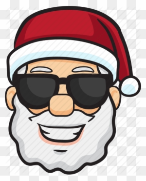 Santa Clipart Emoji - Santa Claus Face - Free Transparent PNG Clipart ...