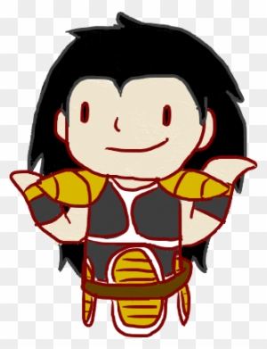 Chibi Raditz Shrug By Razapple - Cartoon - Free Transparent PNG Clipart ...