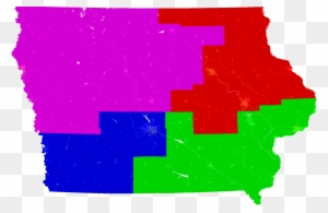 Larger Iowa Congress Map - Iowa Silhouette - Free Transparent PNG ...