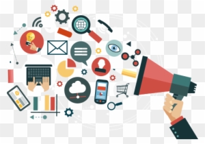 Digital Marketing - Digital Marketing Icon Vector - Free Transparent ...
