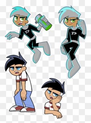 Dark Danny Dani Phantom Deviantart Digital Art - Danny Phantom - Free Transparent PNG Clipart ...