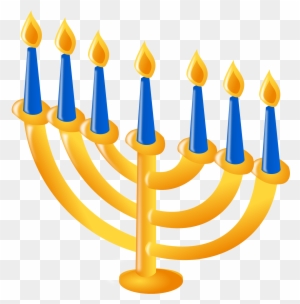 Hanukkah Banner Clipart Outline