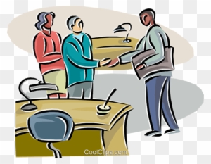 Office Workers Royalty Free Vector Clip Art Illustration - Employee ...