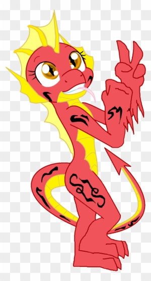 Sassy Dragon By Heilos On Clipart Library - Mlp Ice Dragon Oc - Free ...