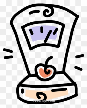 Produce Scale Royalty Free Vector Clip Art Illustration - Vector ...