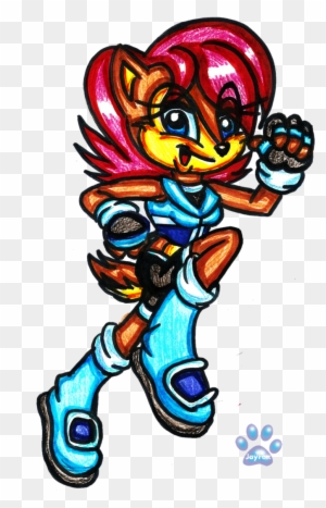Sally Acorn Archie 2013 By Jayfoxfire - Drawing - Free Transparent PNG ...