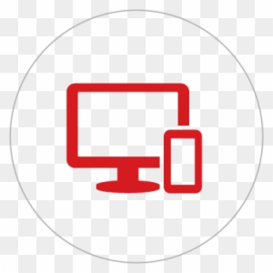 Icon Of A Computer Monitor And A Cellphone - Icon - Free Transparent ...