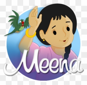 Meena Raju Cartoon Vector - Mina And Raju Cartoon - Free Transparent ...