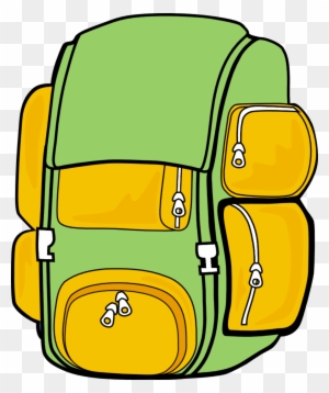Open Backpack Clipart
