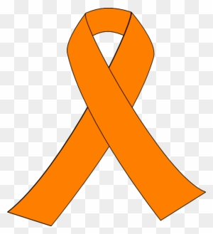 Orange Ribbon For Ms - Free Transparent PNG Clipart Images Download