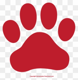 Fresh Clipart Of Paw Prints Dog Paw Print Clip Art - Red Paw Print Clip ...