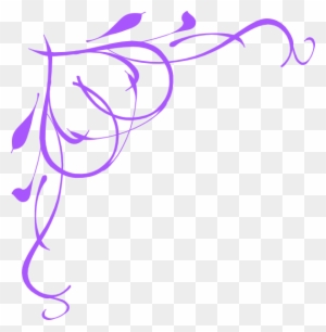 Elegant Purple Page Borders