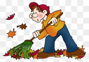 Raking Leaves Sutori - November Clip Art - Free Transparent PNG Clipart ...