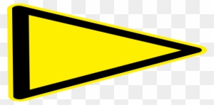 Flag Clipart Yellow - Yellow Triangle Road Sign - Free Transparent PNG ...