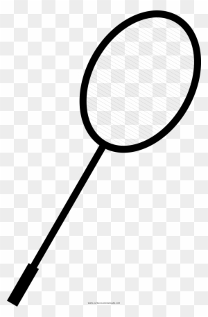 Racket Coloring Page - Drawing - Free Transparent PNG Clipart Images ...