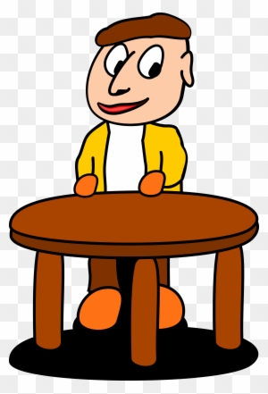 At The Table - Standing At Table Clipart - Free Transparent PNG Clipart ...