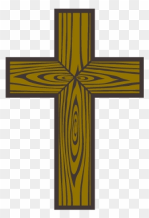 Leaning Wooden Cross Clipart