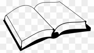 Open Bible One Clip Art - Book Black And White - Free Transparent PNG ...