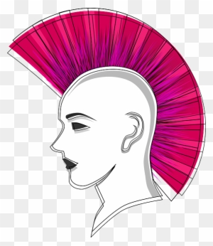 Man, Person, Face, Boy, Mohawk, Pink, Punk - Mohawk Clipart - Free ...