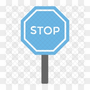 Blue Stop Sign Png