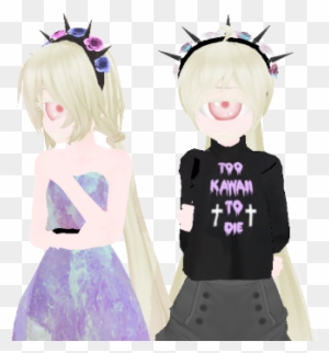 Pastel Goth Cyclop Twins - Pastel Goth Mmd Dl - Free Transparent PNG ...