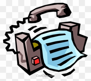 Fax Machine Royalty Free Vector Clip Art Illustration - Fax Machine ...