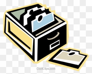 Card Catalogue Royalty Free Vector Clip Art Illustration - Card Catalog ...
