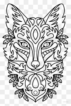 Fox Line Art - Fox Line Art - Free Transparent PNG Clipart Images Download