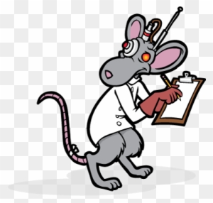 Hazmat The Rat With Clipboard - Cartoon - Free Transparent PNG Clipart ...