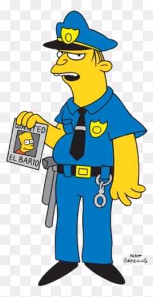 Simpsons Police Officer - Police Transparent - Full Size PNG Clipart ...